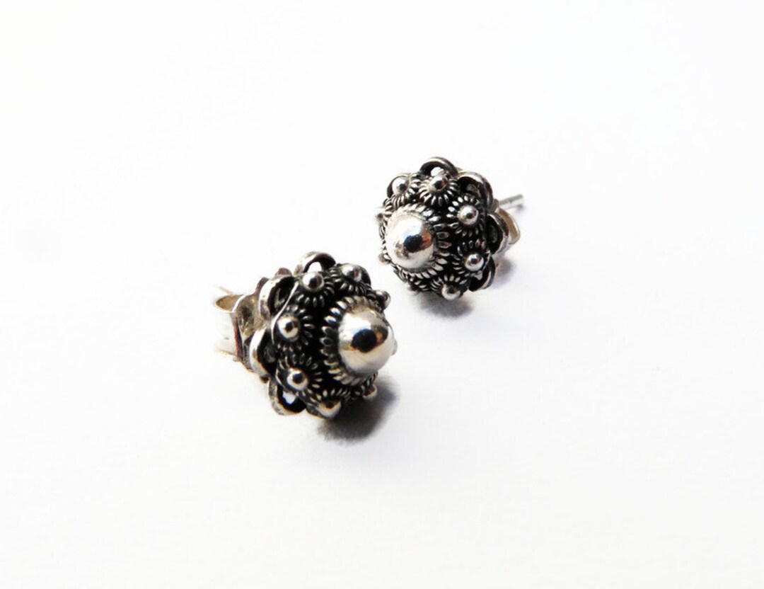 Authentic Dutch Knot Stud Earrings | Heavy Silver | Sturdy | Zeeuwse ...