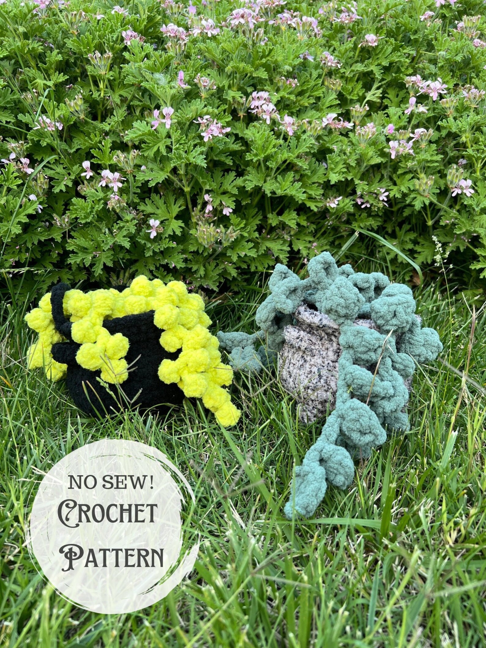 Plant Cauldron Crochet Pattern, NO SEW Crochet Plant, Amigurumi Pattern ...
