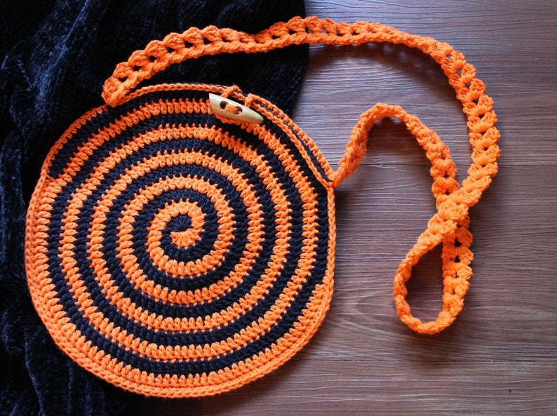 Crochet Spiral Bag Crochet Bag Crochet Spiral Crossbody Bag - Etsy
