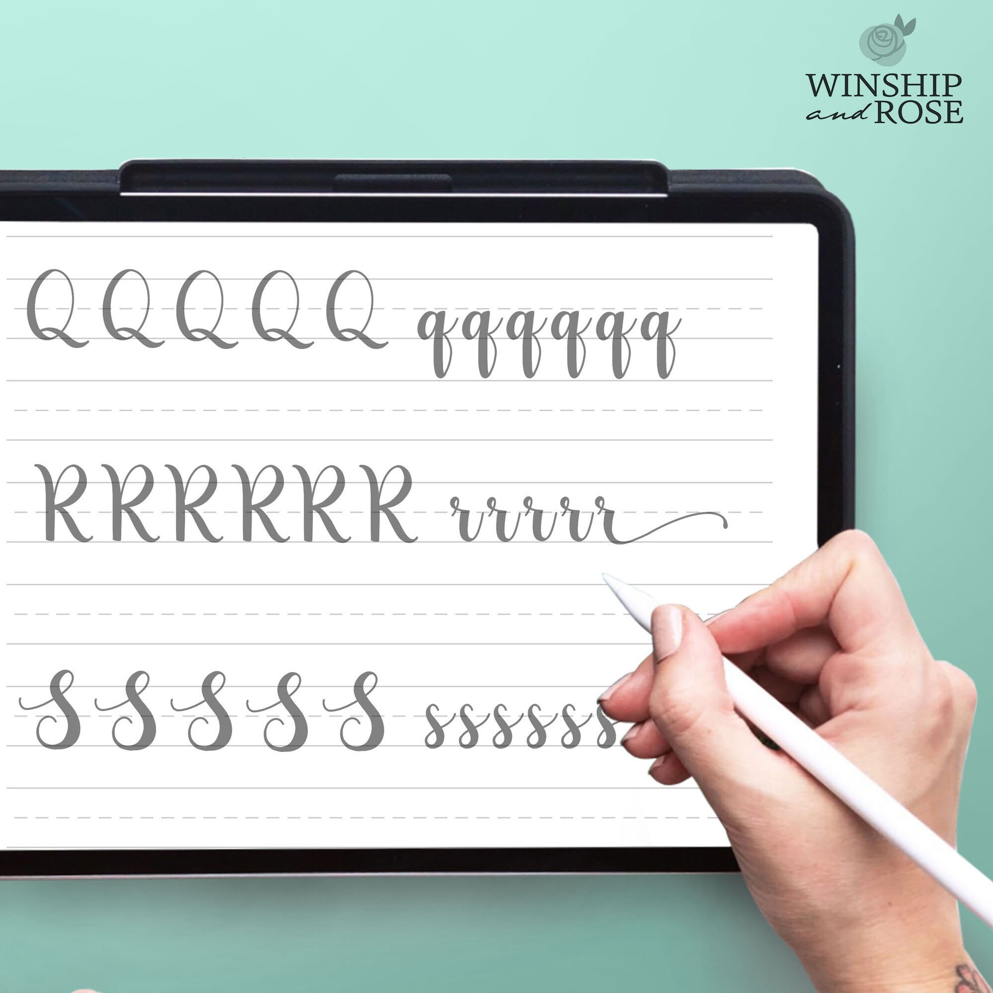 Calligraphy Practice Sheets for Procreate | iPad Lettering ...