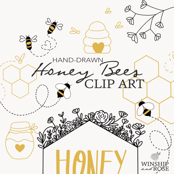 Honey Bee Art - Etsy