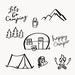 Camping Clip Art - Hand Drawn Outdoors Camping Graphics - 27 Camp ...