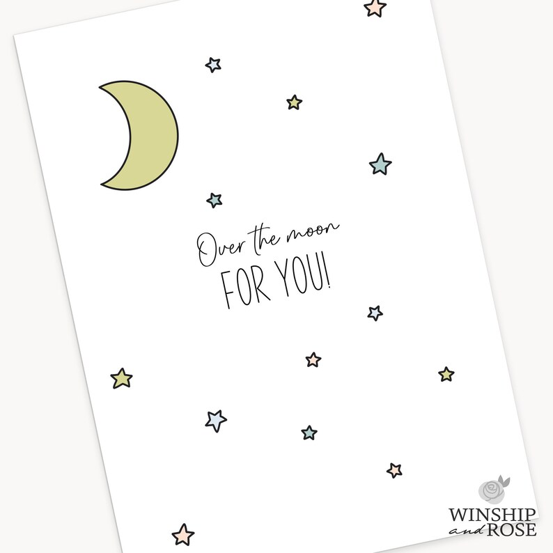 Printable New Baby Card | Congrats Baby Card | Printable Newborn Card ...