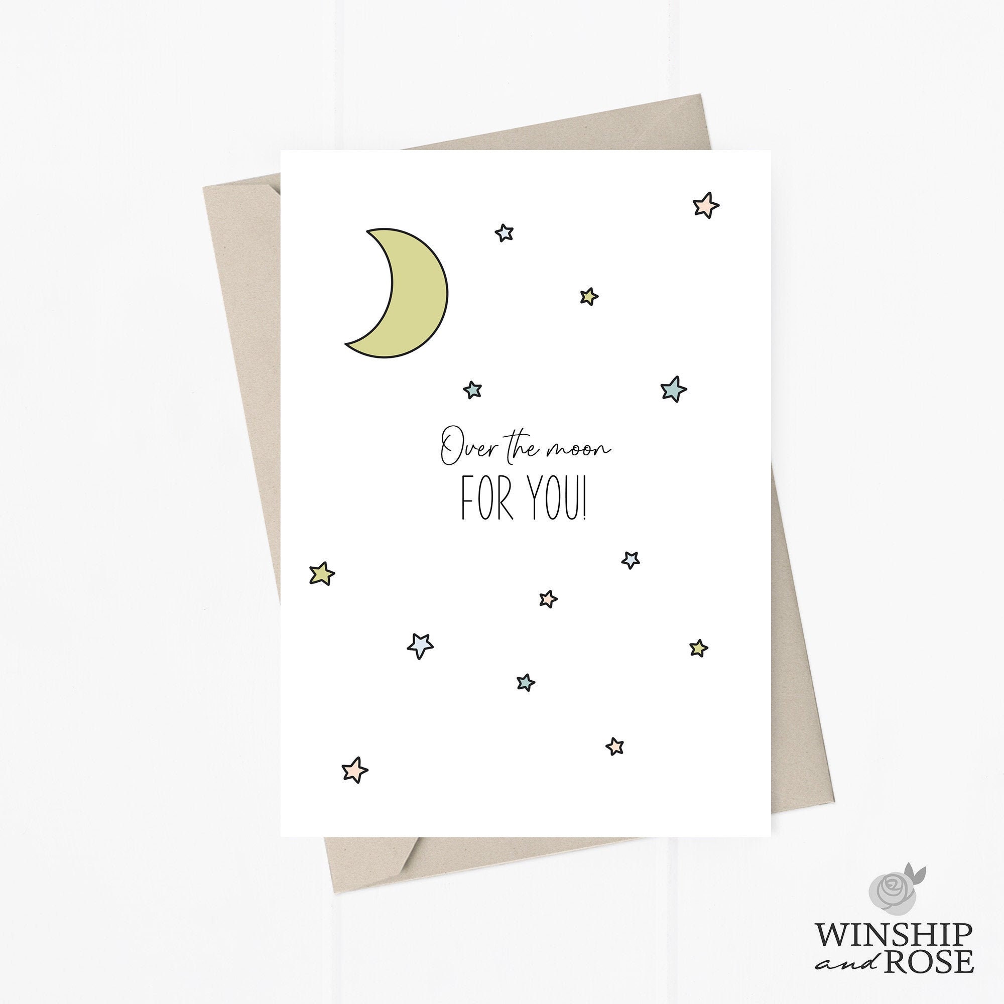 Printable New Baby Card | Congrats Baby Card | Printable Newborn Card ...