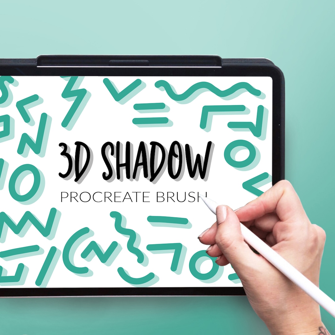 3D Shadow Procreate iPad Brush | Drop Shadow Brush | 3D Drawing ...