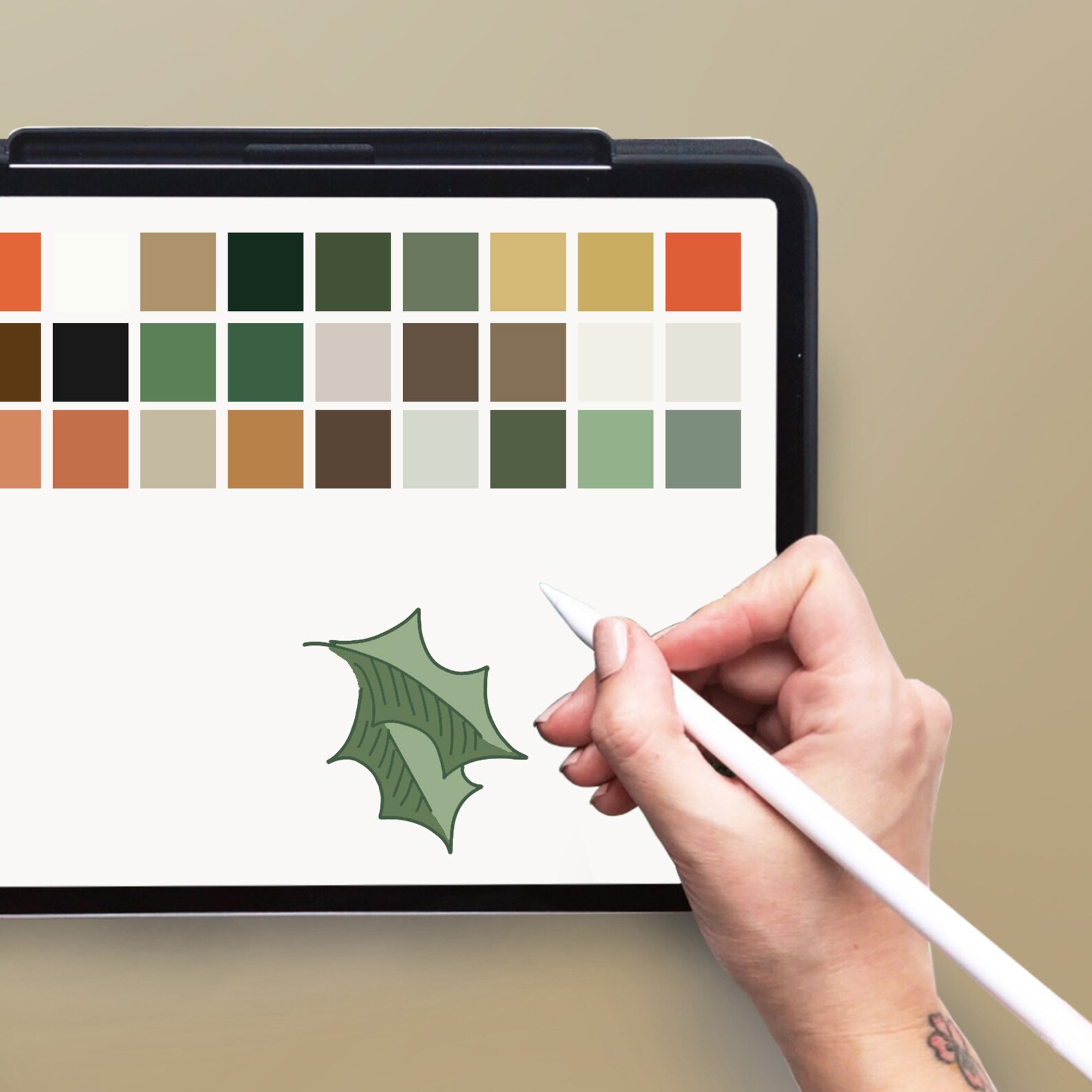 Procreate Color Palette | Color Swatches | Christmas Colors | iPad ...