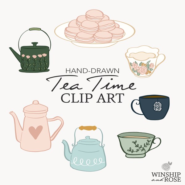 Tea Party Clip Art - Etsy