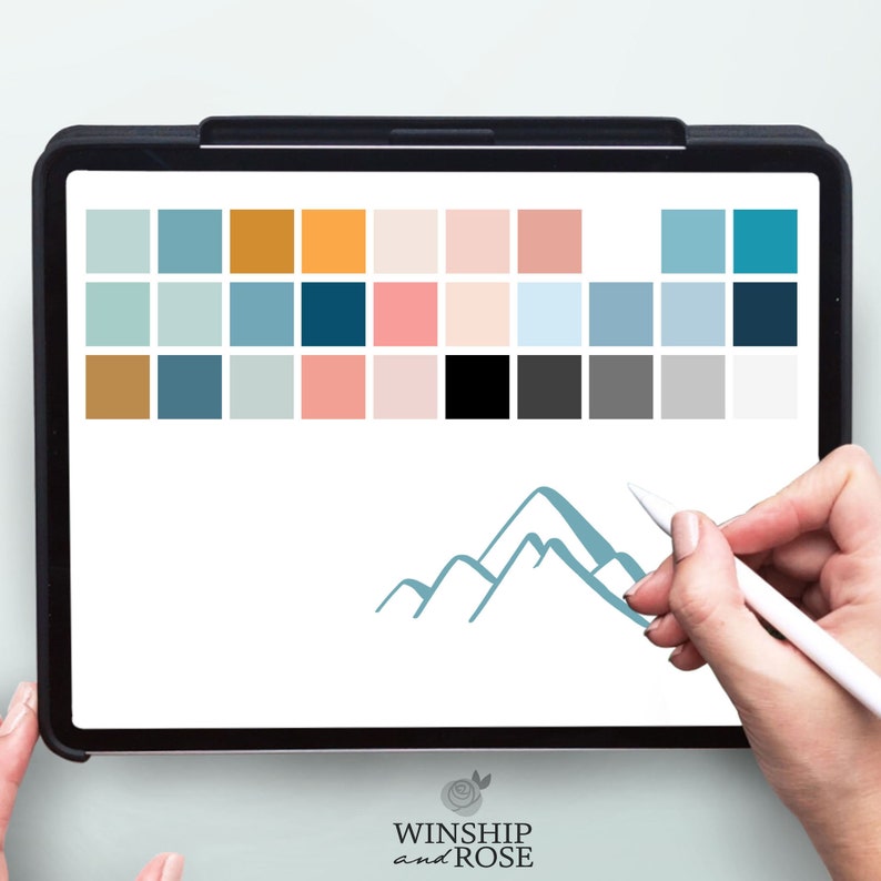 Procreate Color Palette Color Swatches Procreate Tools iPad Tools ...