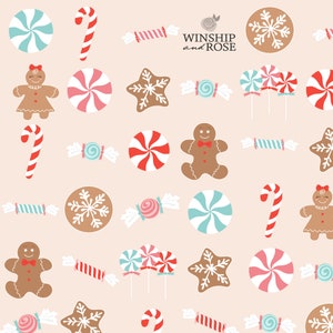Christmas Gingerbread Candy Clip Art - Christmas Candy, Gingerbread ...
