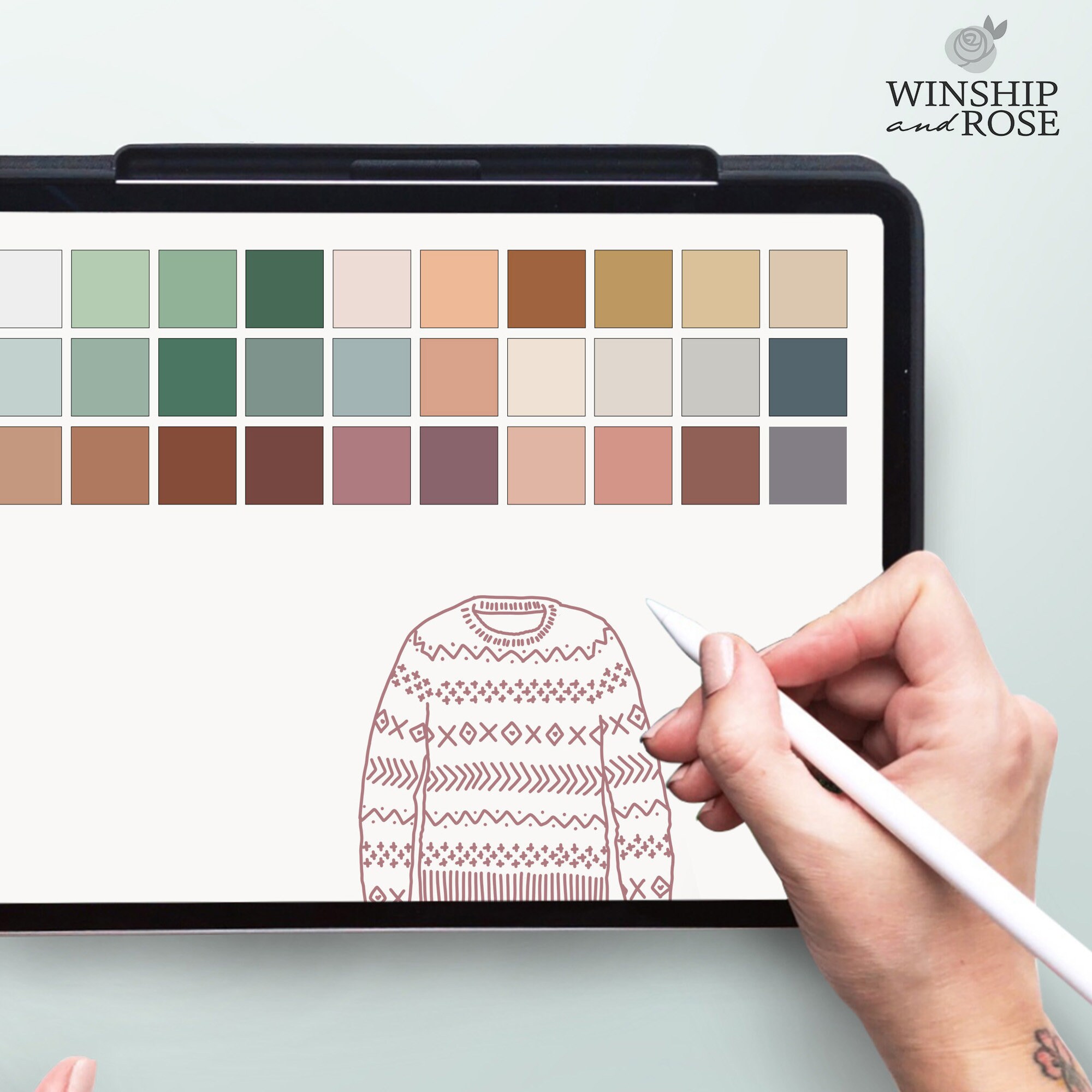 Procreate Color Palette Color Swatches Procreate Tools iPad Tools ...