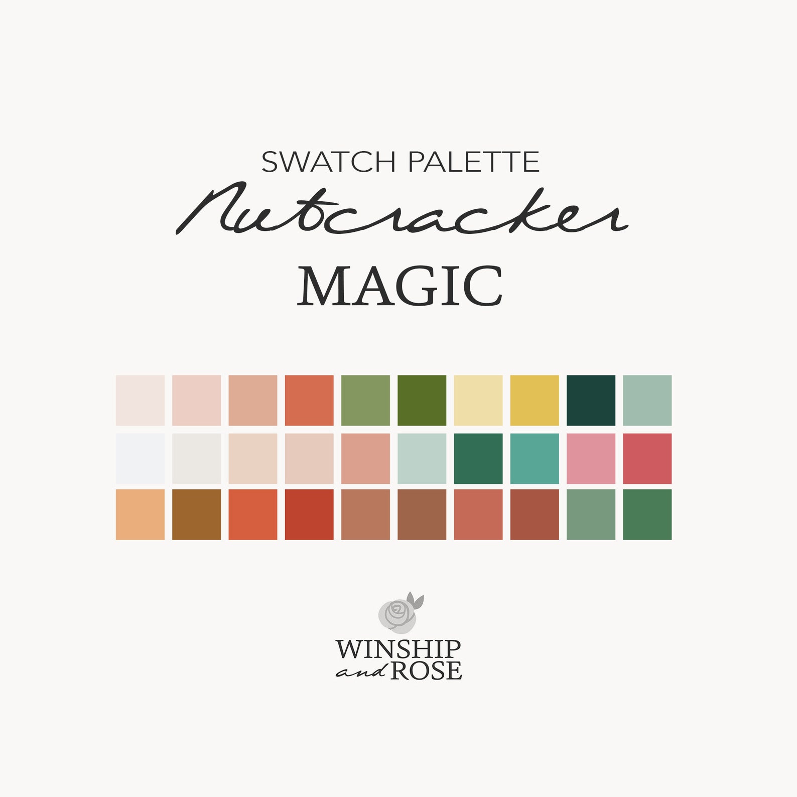 Procreate Color Palette | Christmas Color Swatches | Procreate Tools ...