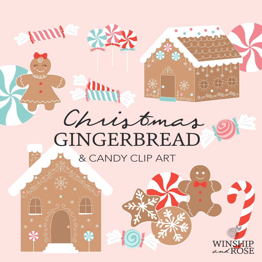 Christmas Gingerbread Candy Clip Art - Christmas Candy, Gingerbread ...