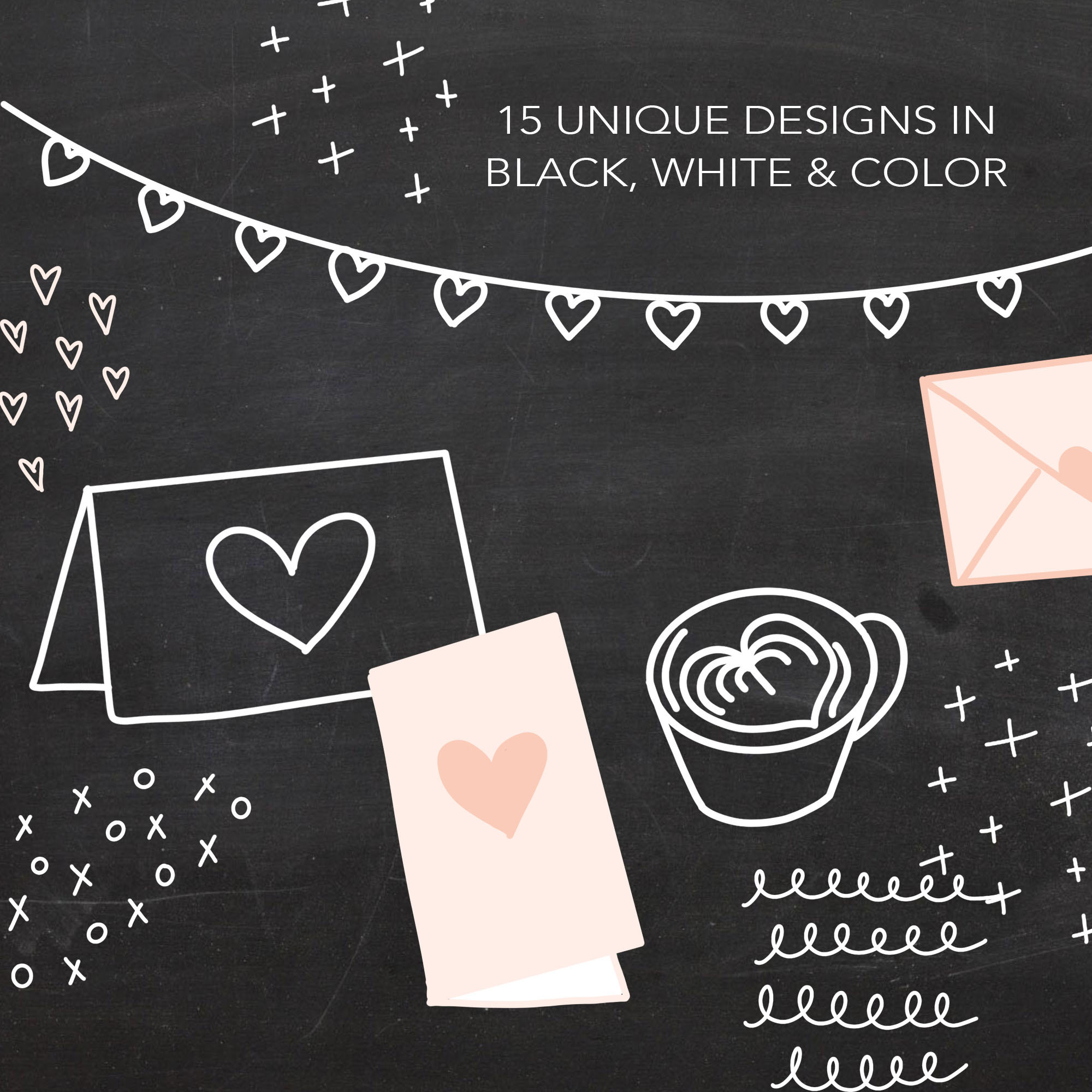 Valentines Day Clip Art Valentine Clip Art, Love Clip Art, Vday Doodles ...