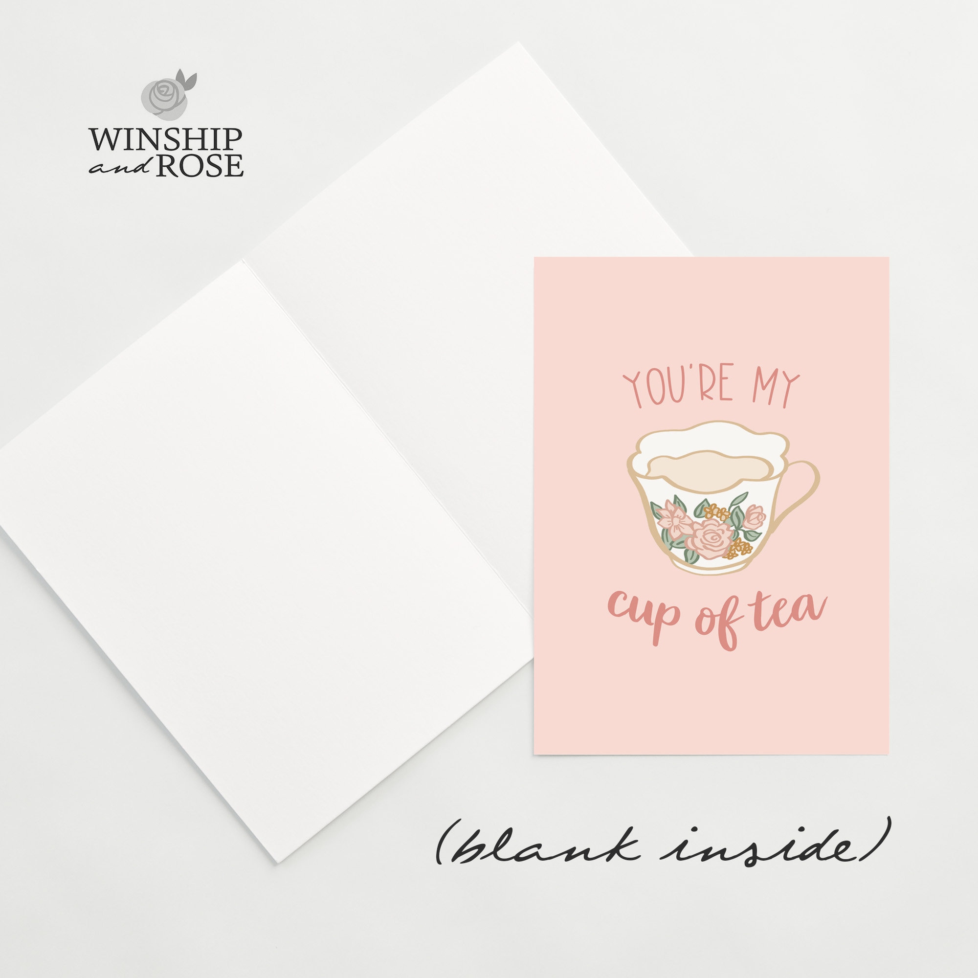 Printable Tea Card | Encouragement Card | Sweet Card | Cute Card ...