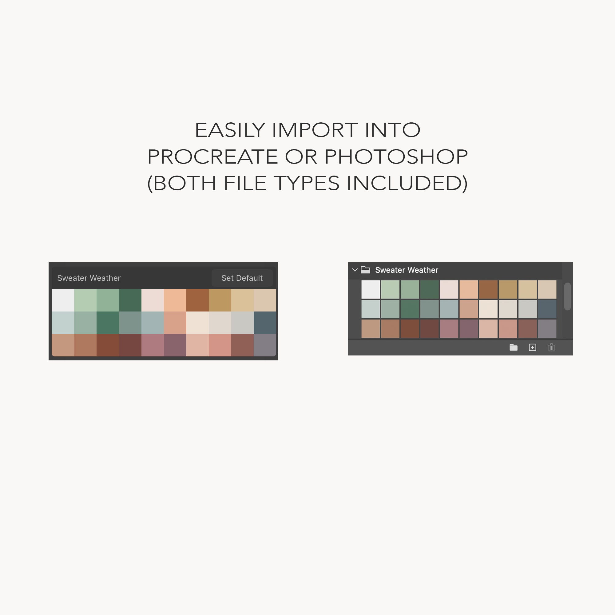 Procreate Color Palette Color Swatches Procreate Tools iPad Tools ...