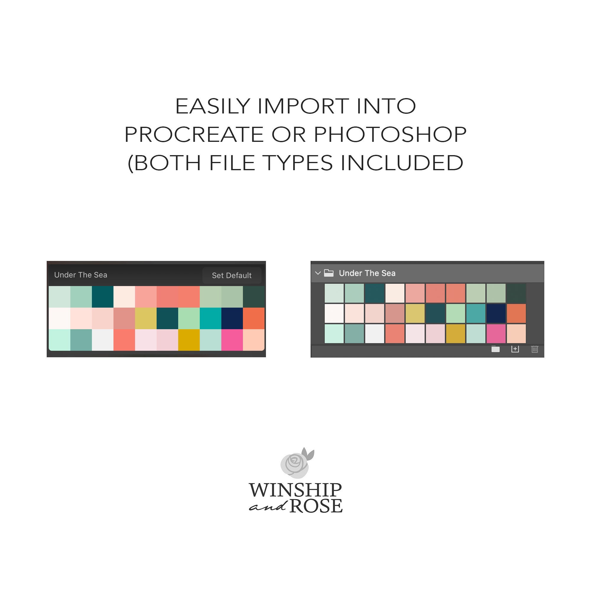 Procreate Color Palette Color Swatches Procreate Tools iPad Tools ...