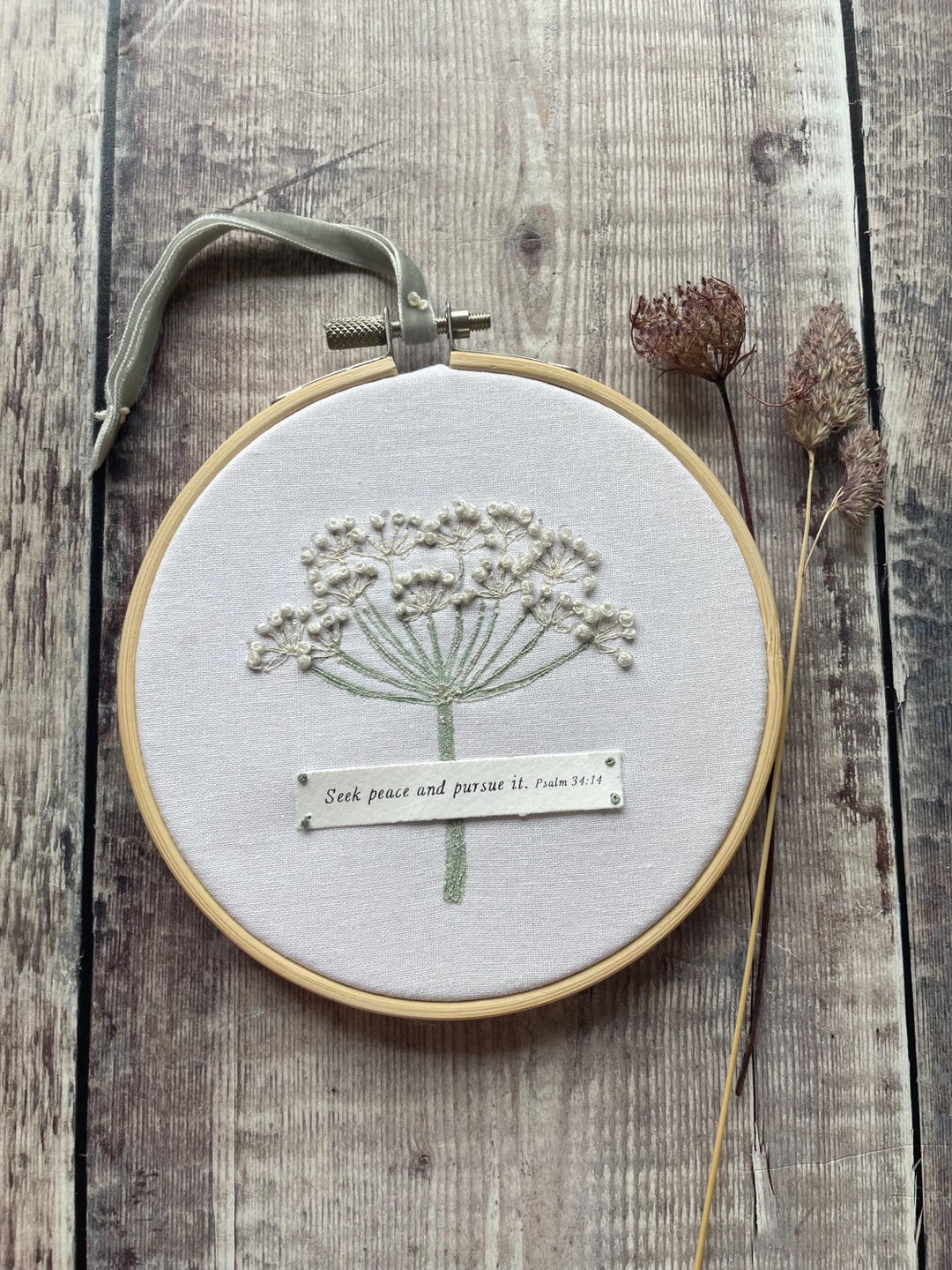 Cow Parsley Embroidery, Flower Emnroidery - Etsy