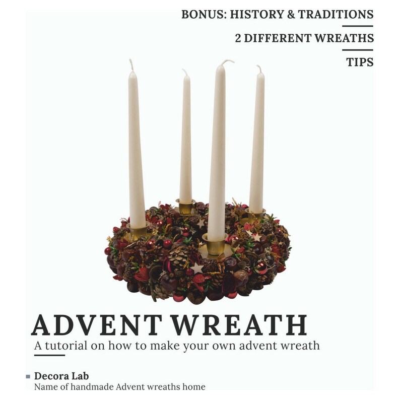 DIY Rustic Advent Wreath Tutorial, Wreath Tutorial, Christmas Wreath ...
