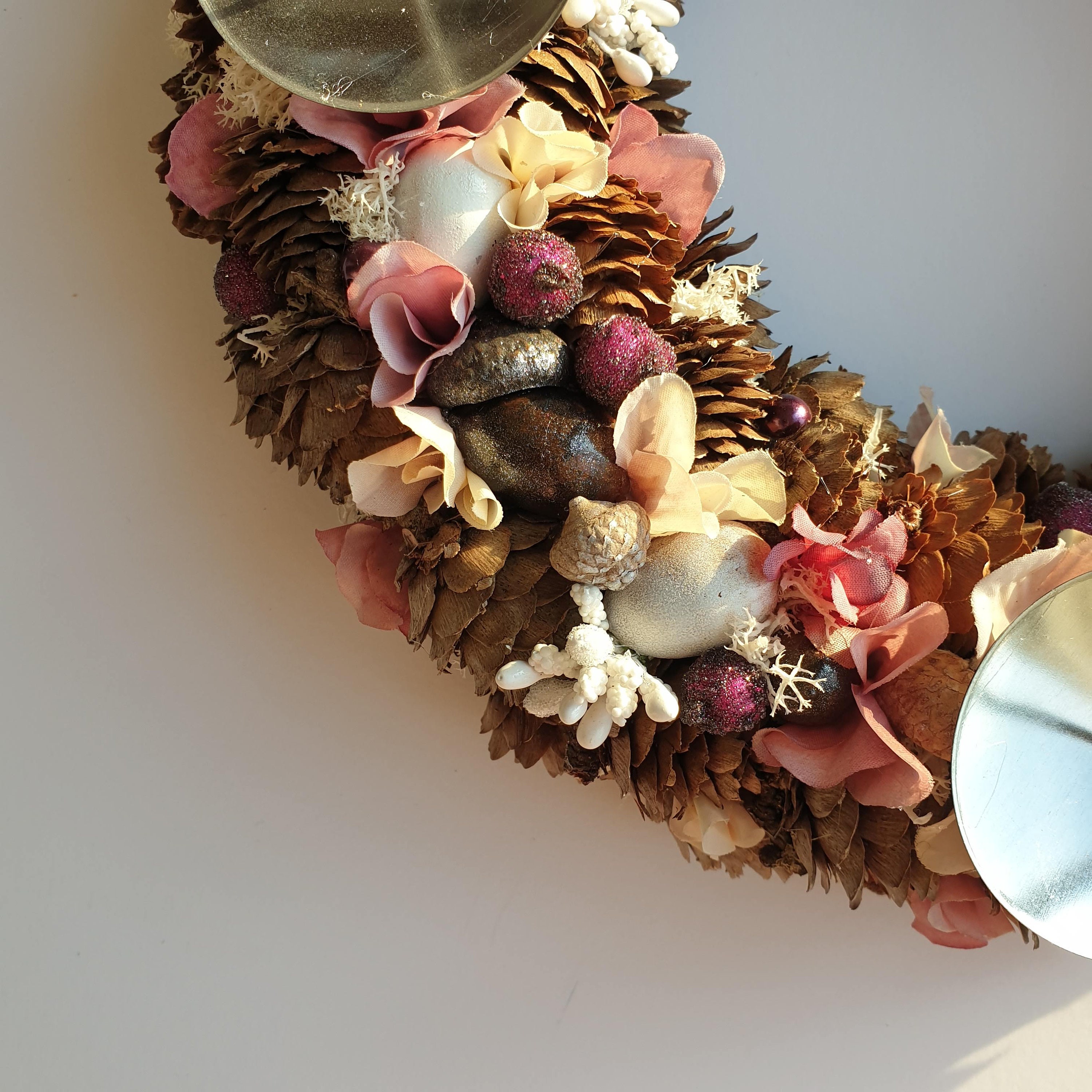 Advent Wreath, Christmas Wreath, Advent Candle, Natural Wreath, Rustic ...