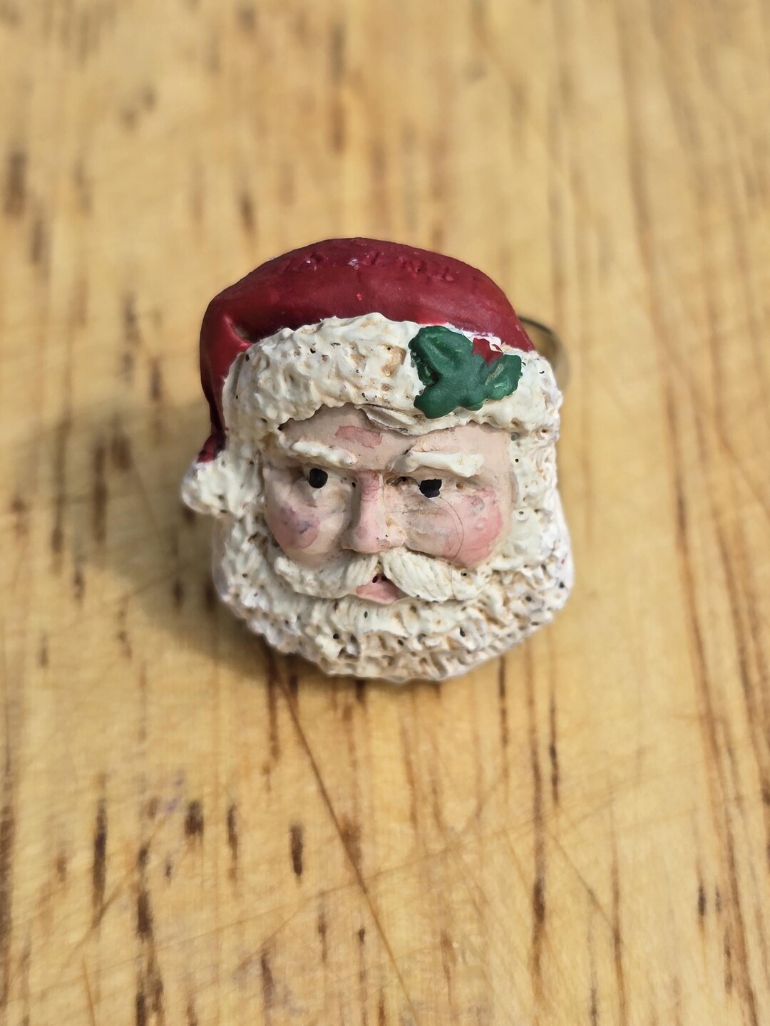 Hand Poured and Painted TNT Resin Santa Ring - Etsy