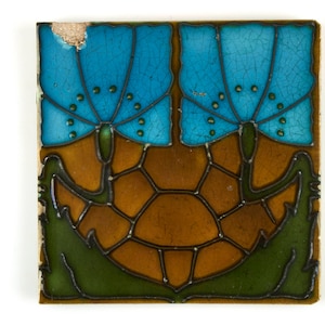 Rare 1900s Minton Secessionist Ware Art Nouveau Tubelined Pottery Tile ...