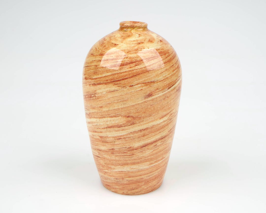Antique 19thc. Japanese Agate Ware Pottery Vase. - Etsy