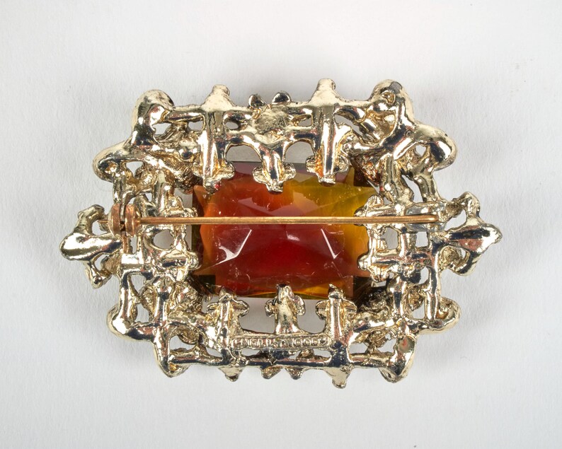 Vintage 1960’s ‘hollywood’ Brutalist Costume Jewellery Brooch. - Etsy