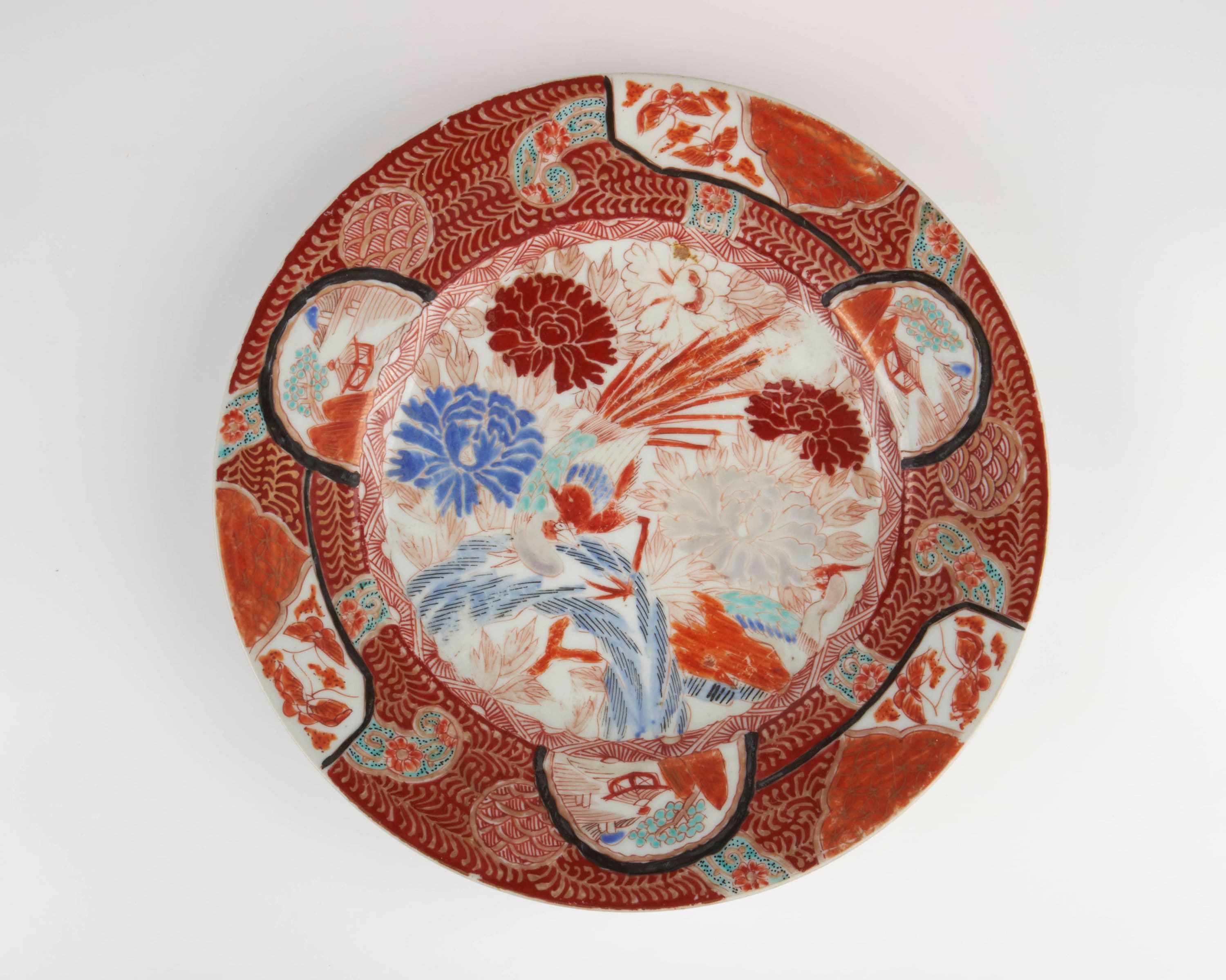 Antique 19th Century Japanese Arita Imari Enamelled Porcelain Plate. No ...