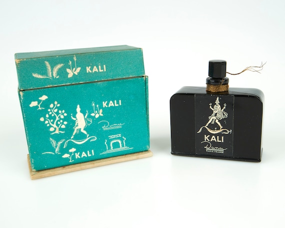 Vintage 1950s -60s Dana 'Kali' boxed perfume bottle. - Gem