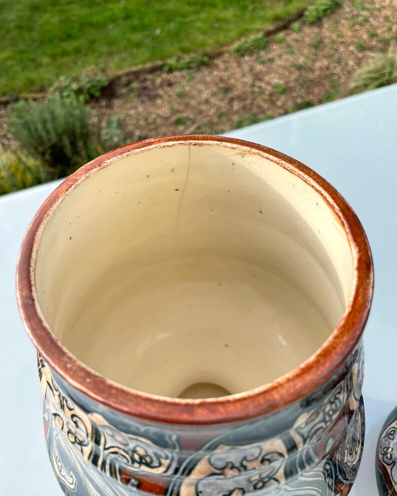 Rare and Large 1900s Art Nouveau Holland, Utrecht Pottery Vase and ...