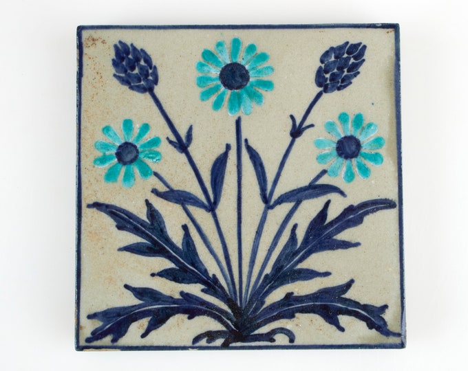 Antique 1890s Minton Arts and Crafts Daisy Pottery Tile - Etsy