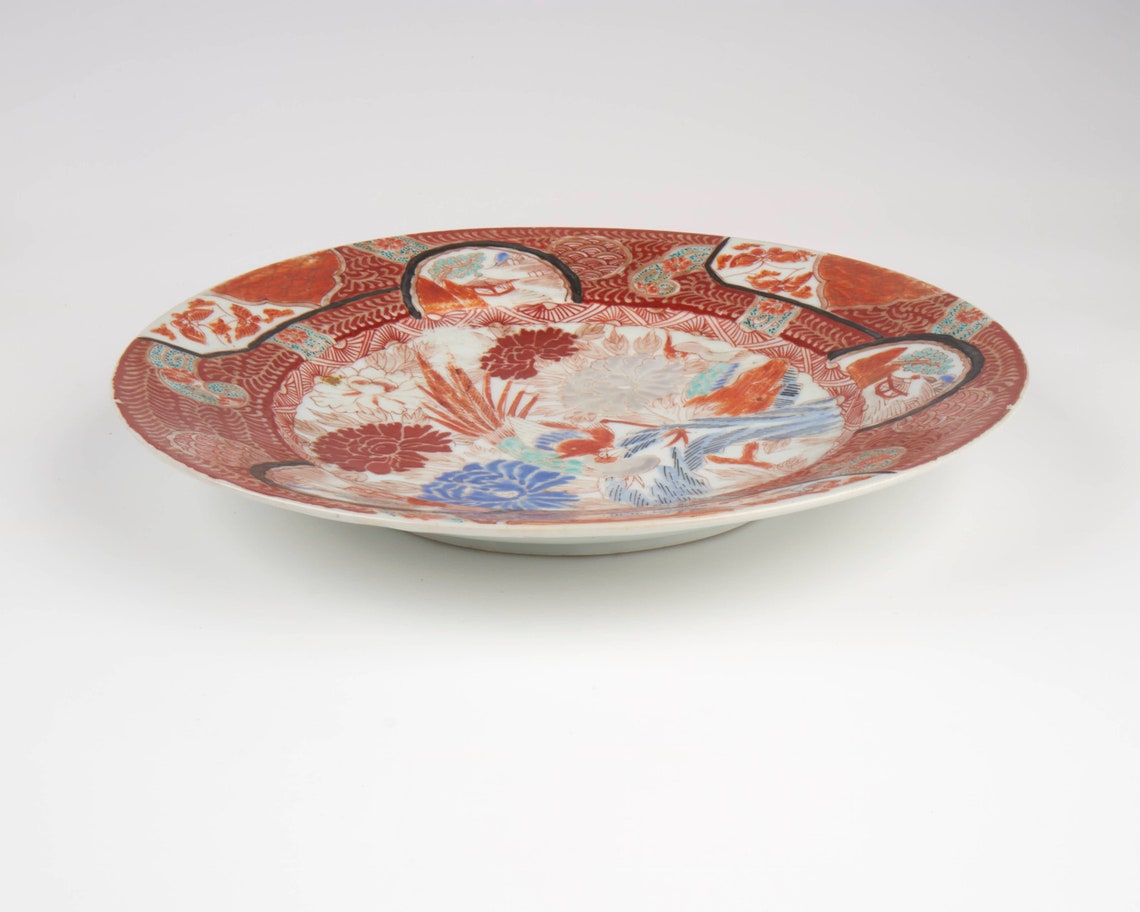 Antique 19th Century Japanese Arita Imari Enamelled Porcelain Plate. No ...