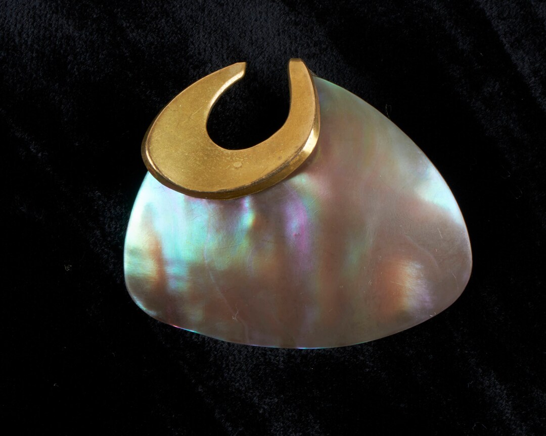 Vintage 1960’s German Abalone Abstract Brooch. - Etsy