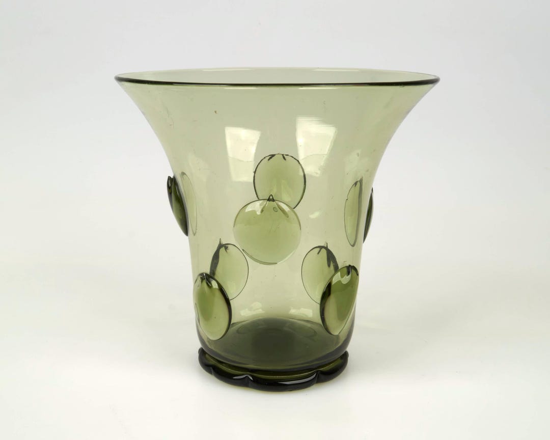 Antique 1920s Tiroler Glashutte Glass Vase Designed by Wolfgang Von ...