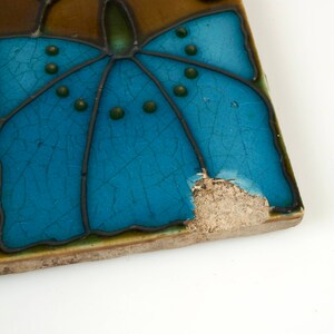 Rare 1900s Minton Secessionist Ware Art Nouveau Tubelined Pottery Tile ...