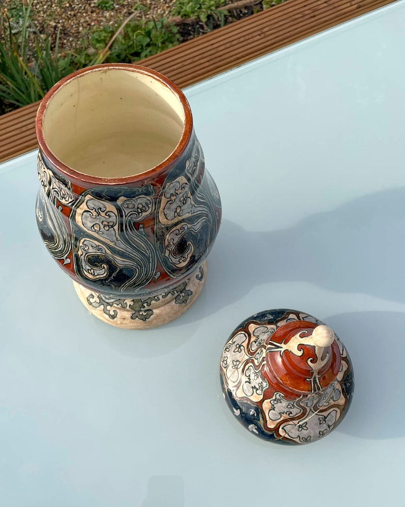 Rare and Large 1900s Art Nouveau Holland, Utrecht Pottery Vase and ...