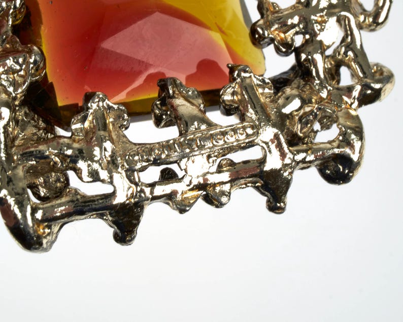 Vintage 1960’s ‘hollywood’ Brutalist Costume Jewellery Brooch. - Etsy