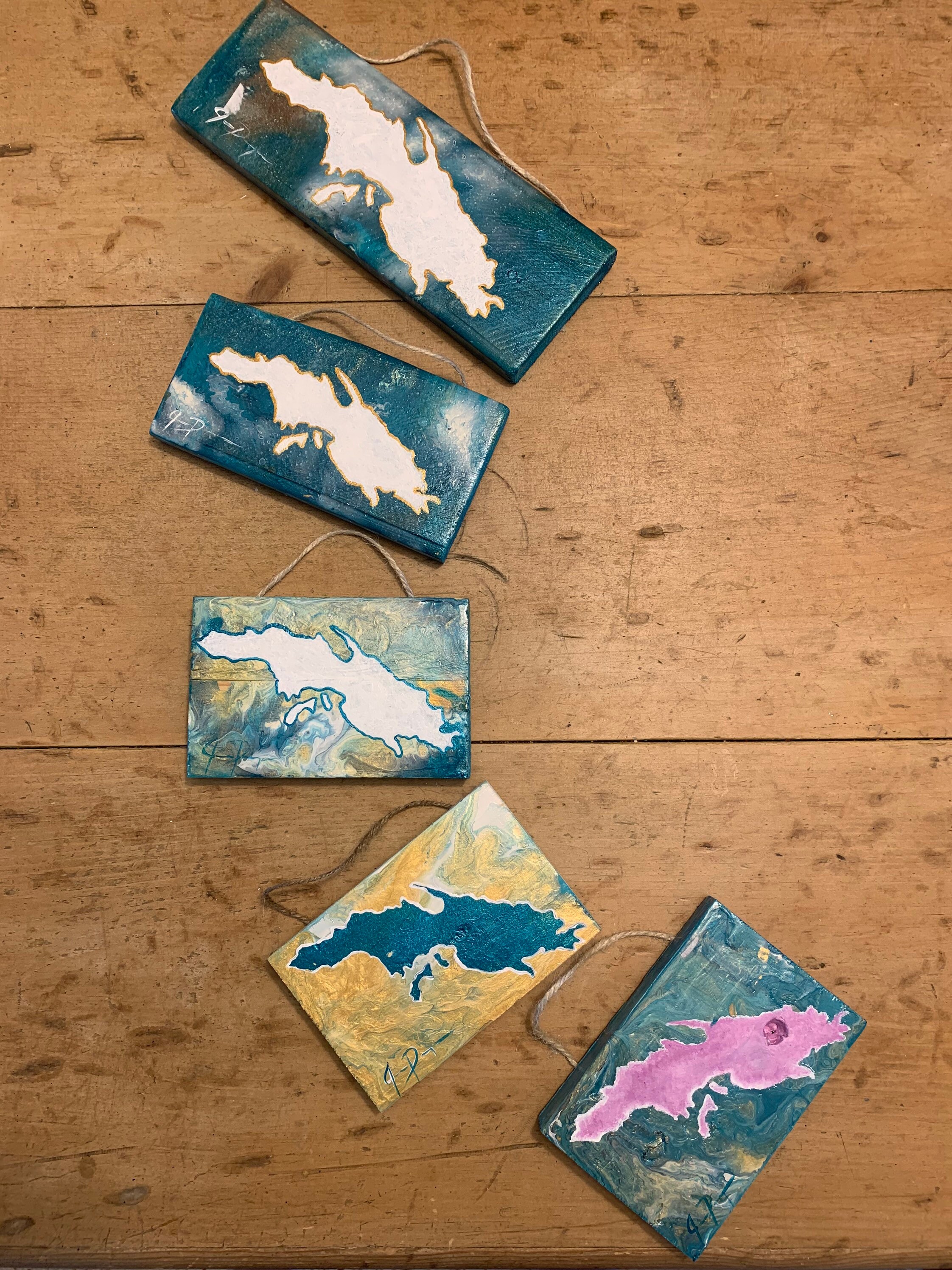 Customized Hand Painted State/island Signs on Reclaimed Wood - Etsy