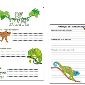Jungle Themed Writing Prompts for Kids, Printable Sheets for Kids ...