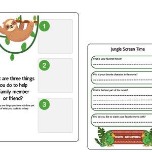 Jungle Themed Writing Prompts for Kids, Printable Sheets for Kids ...