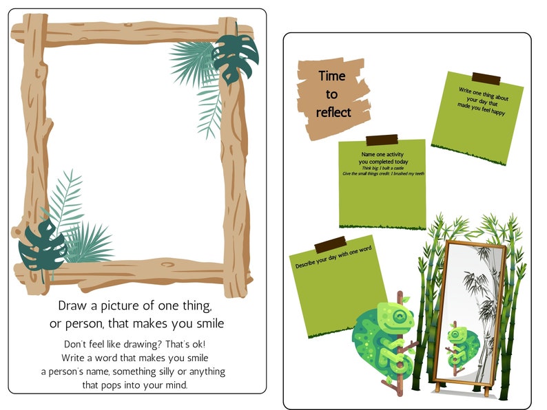 Jungle Themed Writing Prompts for Kids, Printable Sheets for Kids ...