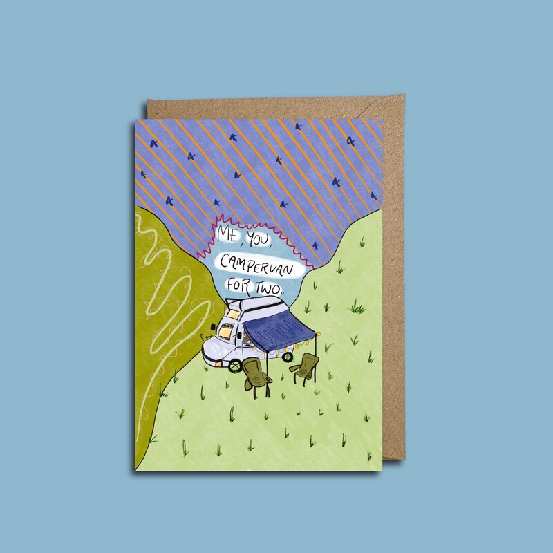 Caravan Valentine Cards - Etsy UK