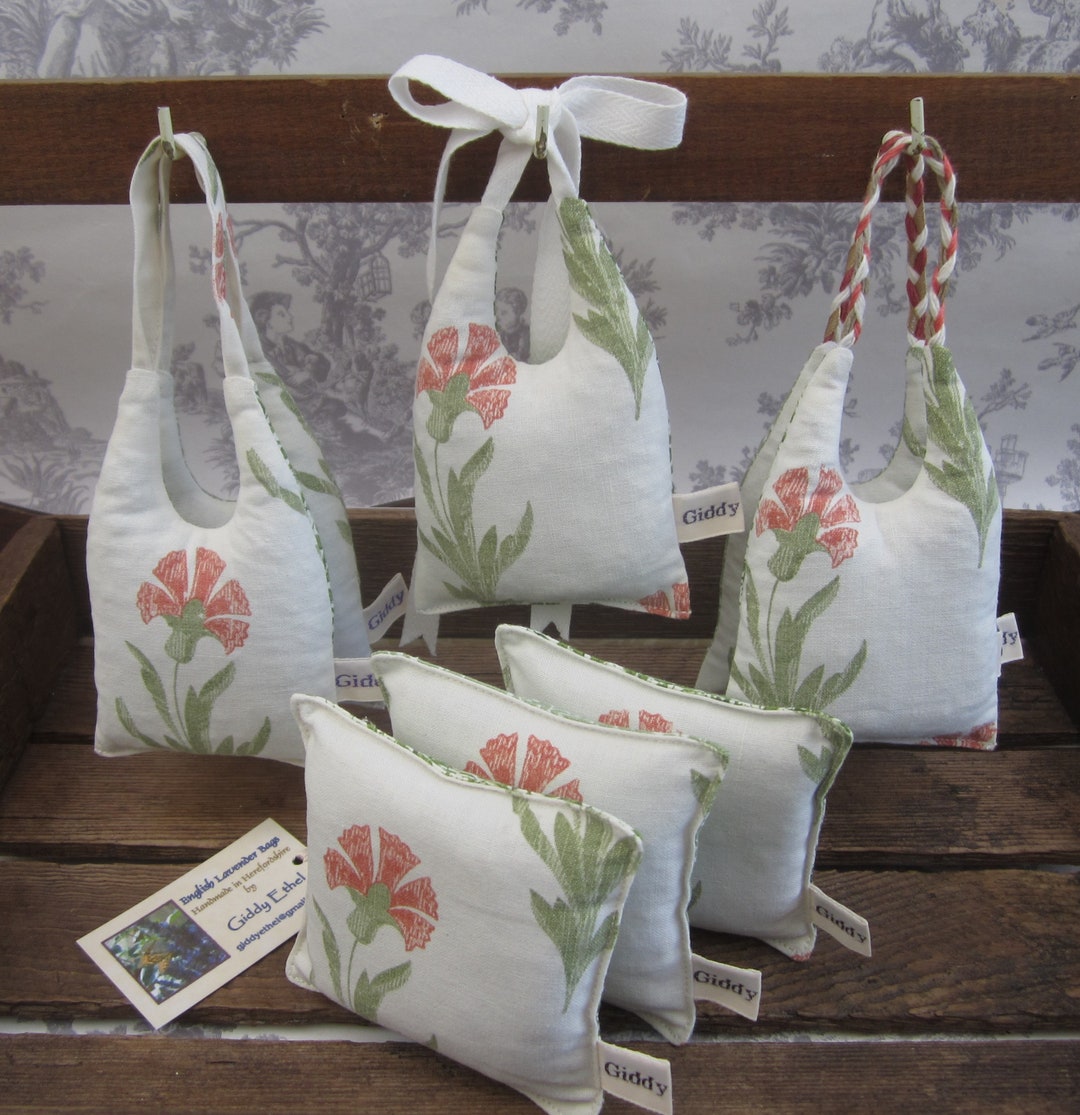 Upcycled Vintage Laura Ashley Cotton Print Lavender Bags, Drawer ...