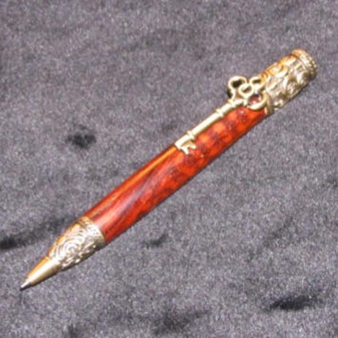 Antique Brass Key Pen - Etsy