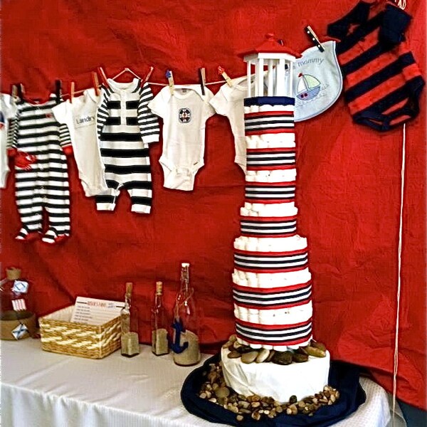 Nautical Diaper Cake - Etsy