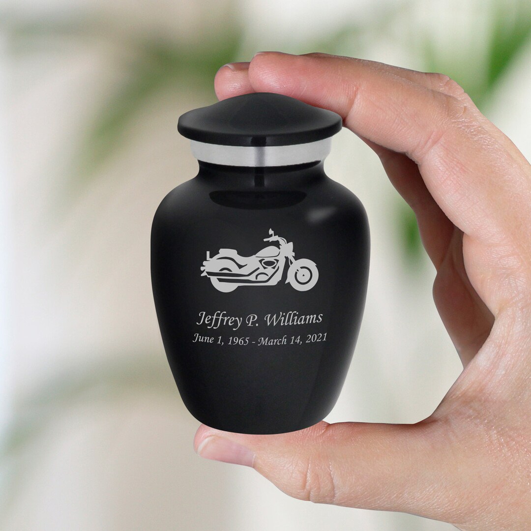 Motorcycle Keepsake Cremation Urn - Etsy