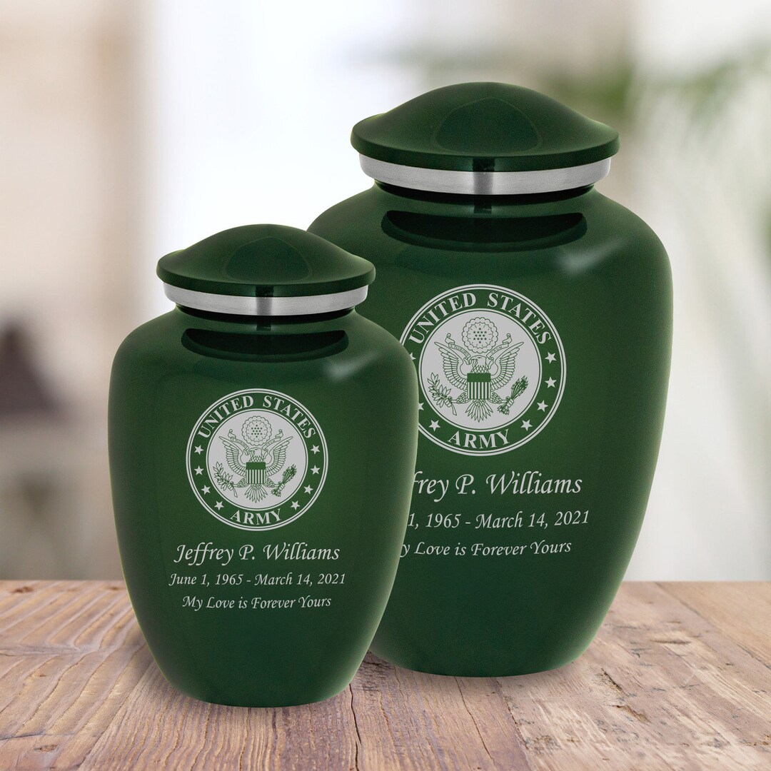 Army Cremation Urn - Etsy