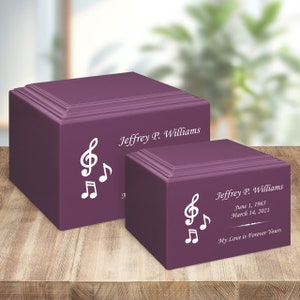 Music Notes Stonewood Cremation Urn - Cultured Wood - Etsy