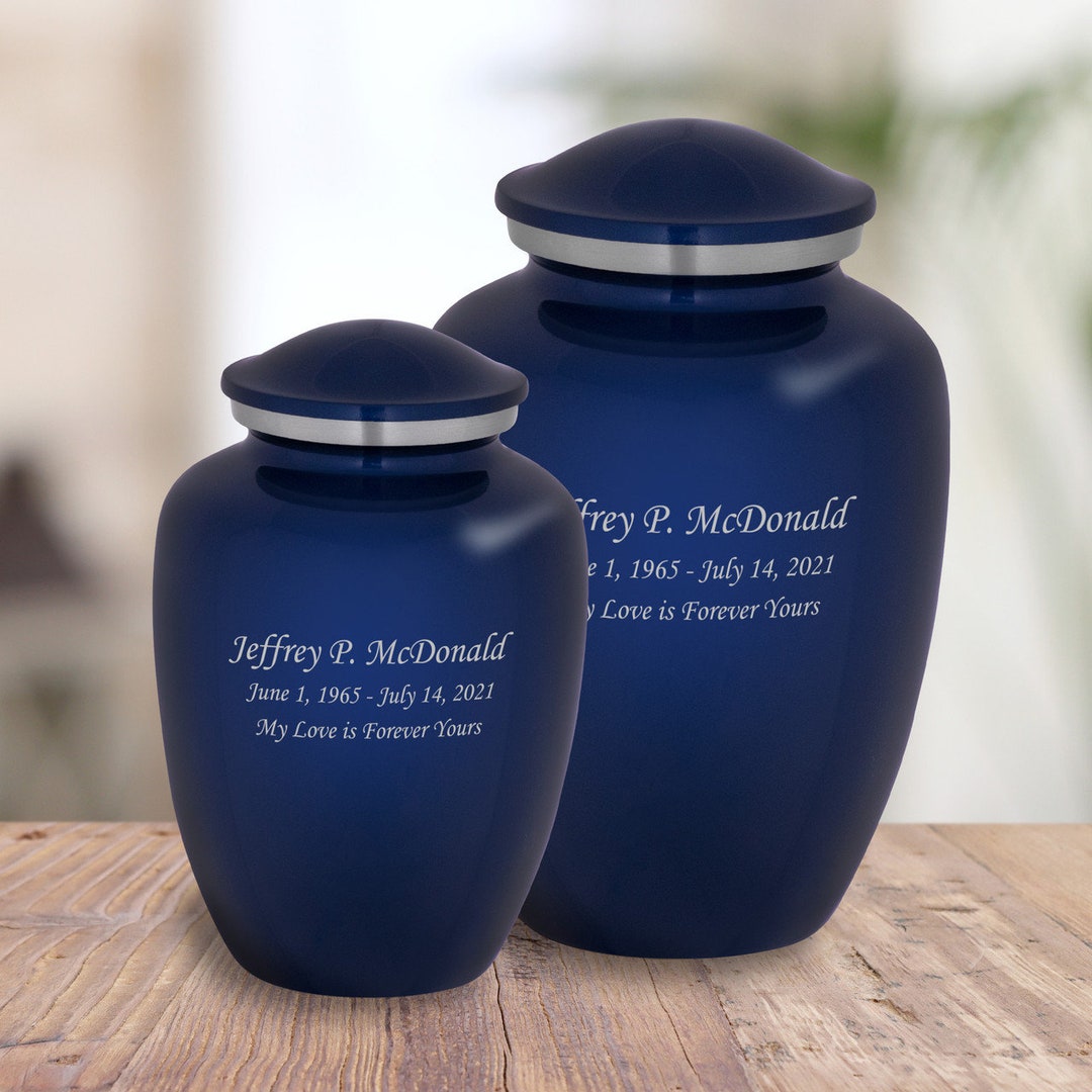 Engraved Text Cremation Urn - Etsy