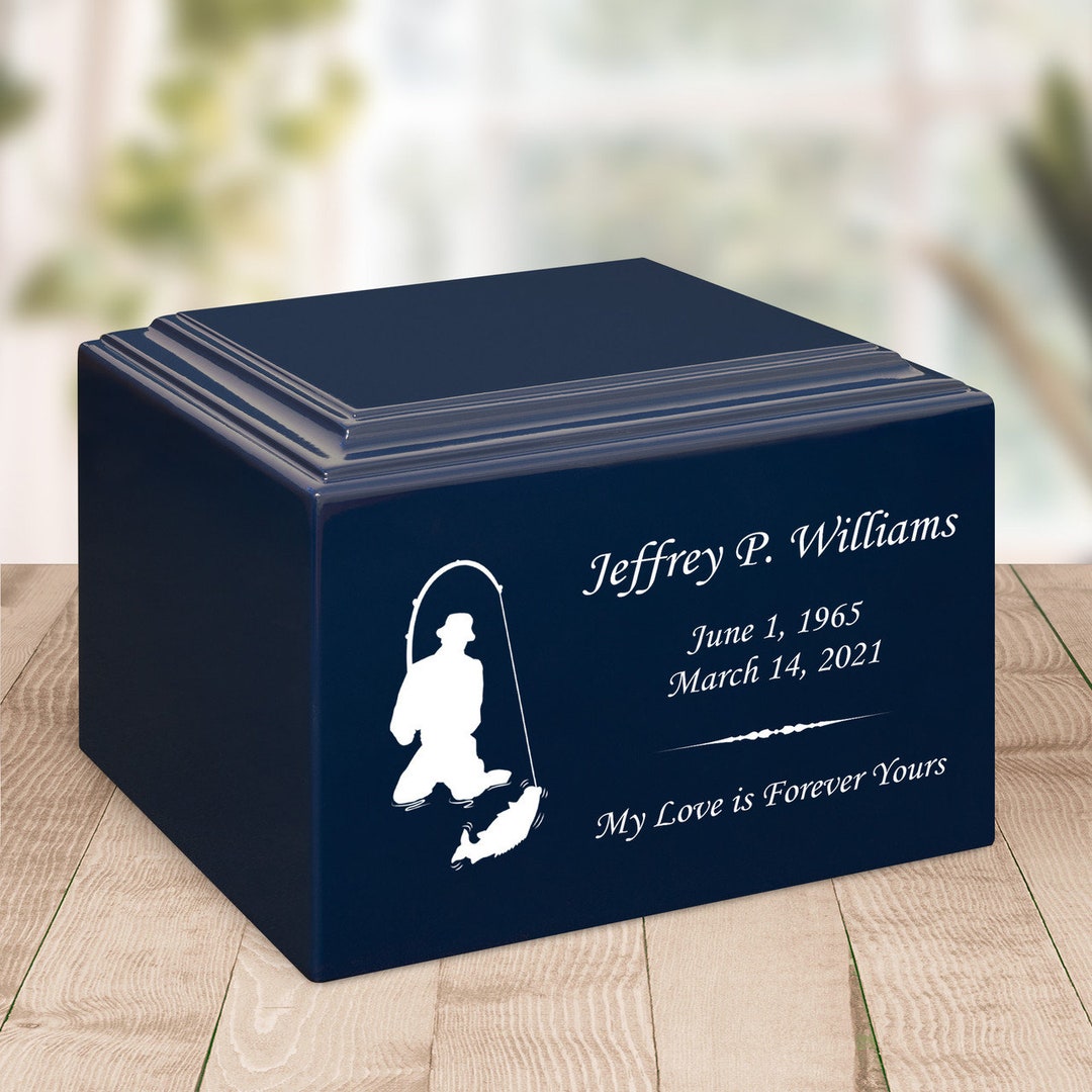 Fisherman Stonewood Cremation Urn - Cultured Wood - Etsy